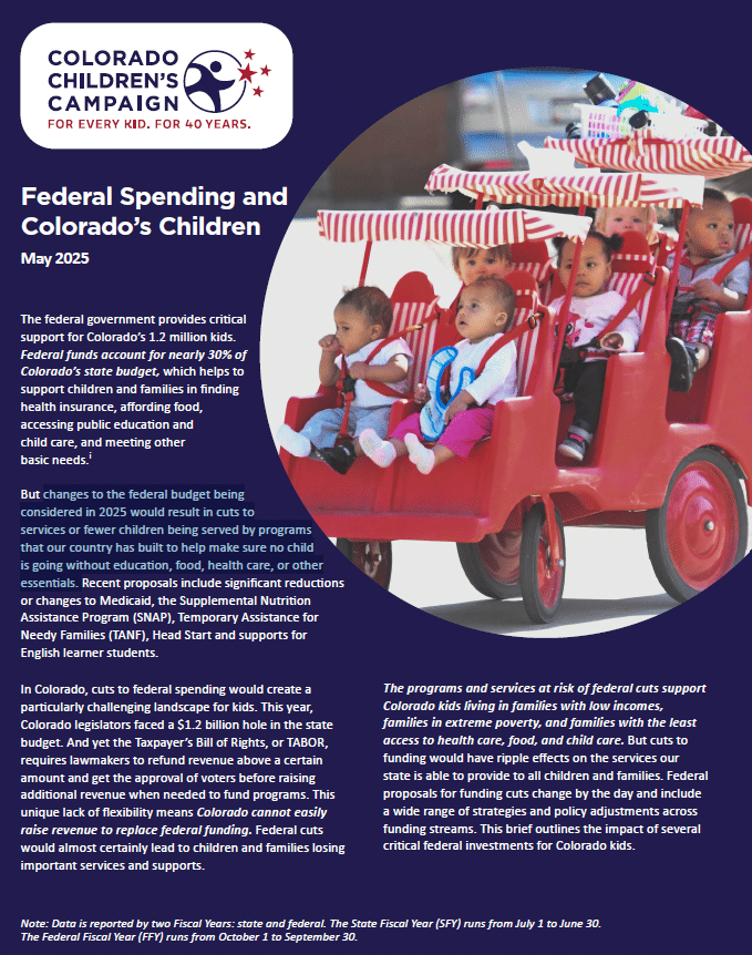 Federal Spending and Colorado’s Children - Colorado Children's Campaign ...